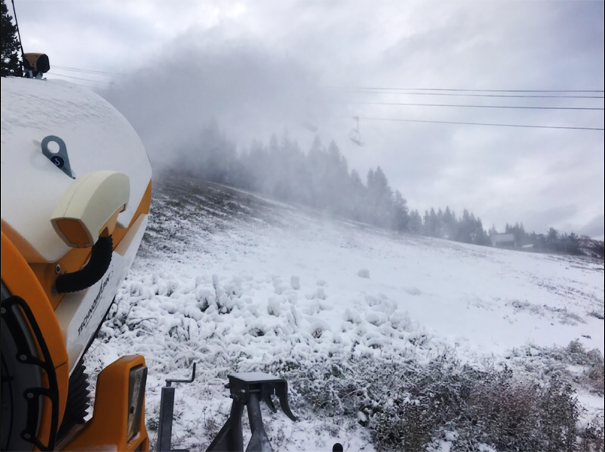 Earliest Snowmaking in Panorama History | Panorama Mountain Resort